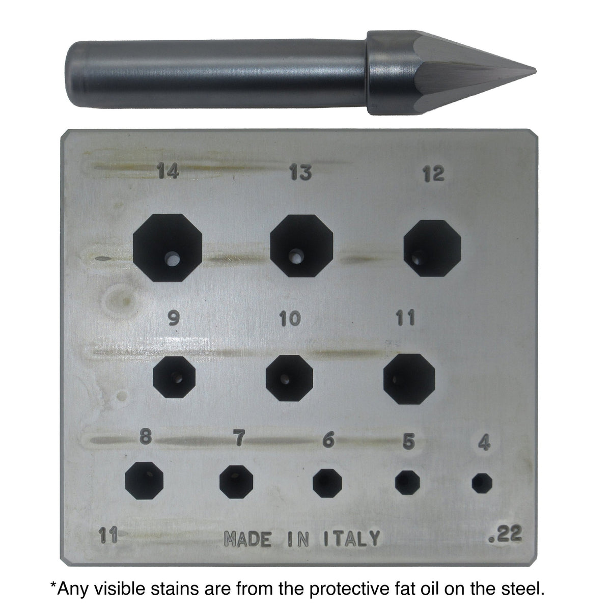 OCTAGONAL - Bezel Block and Punch Set – DAVTOOLS